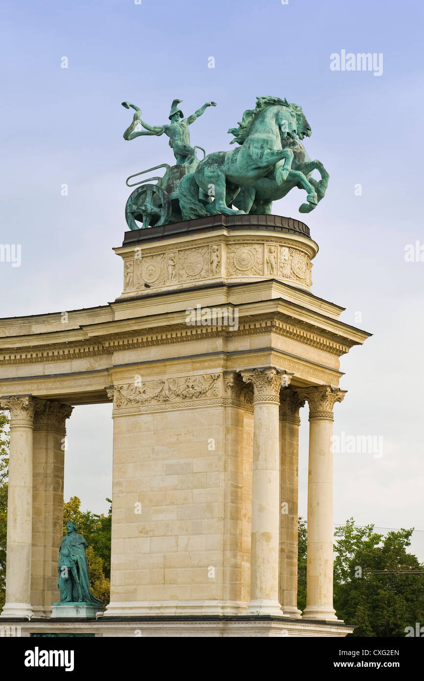 Hungary, Budapest, Heroes' square, Hosok tere Stock Photo - Alamy