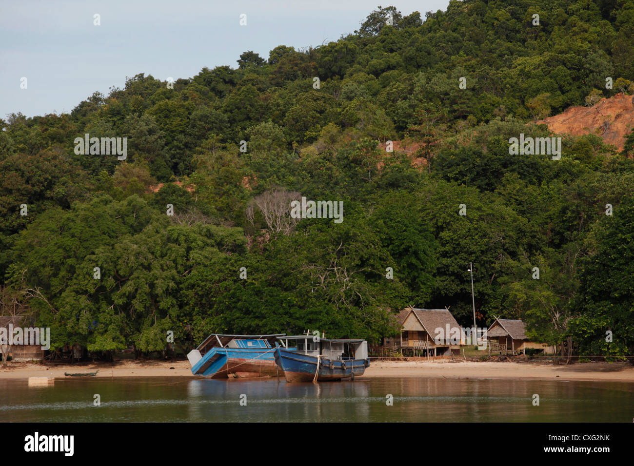 Fishing village in Sabah, Borneo, Malaysia Stock Photo - Alamy