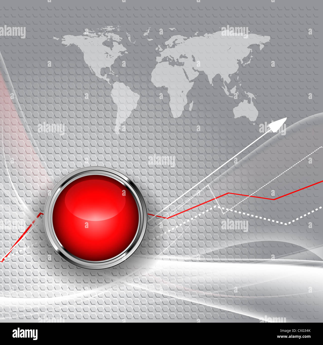 abstract background with map and arrows Stock Photo - Alamy