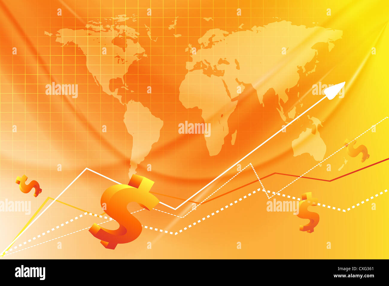 bright finance template with world map Stock Photo - Alamy