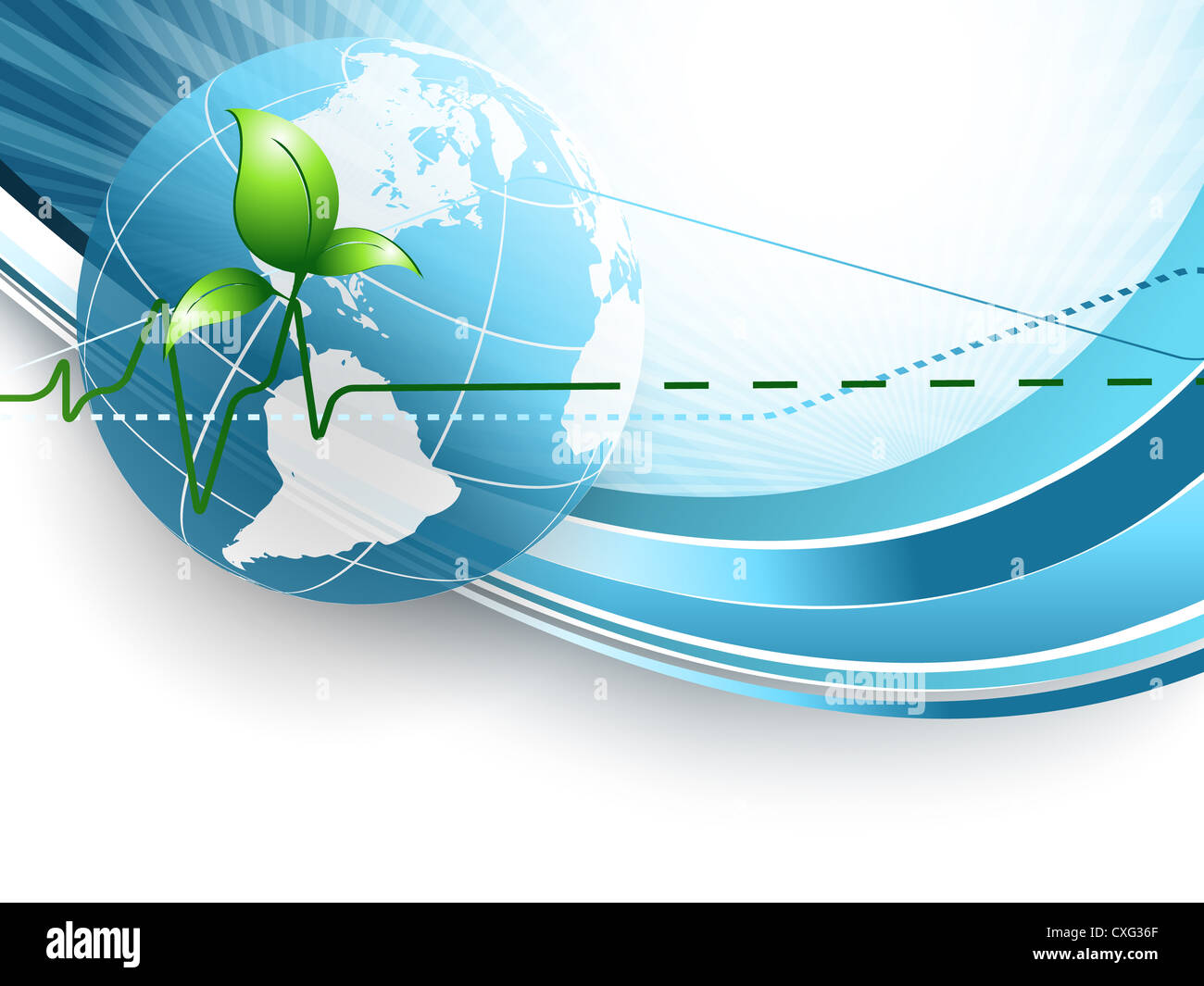 environmental concept background with globe Stock Photo - Alamy