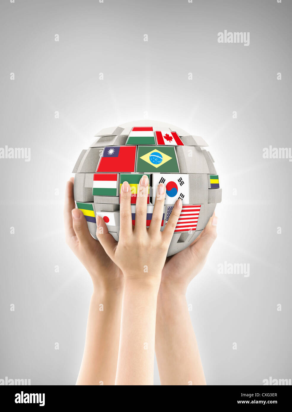 National flag,Olympic,Human Hand Stock Photo - Alamy