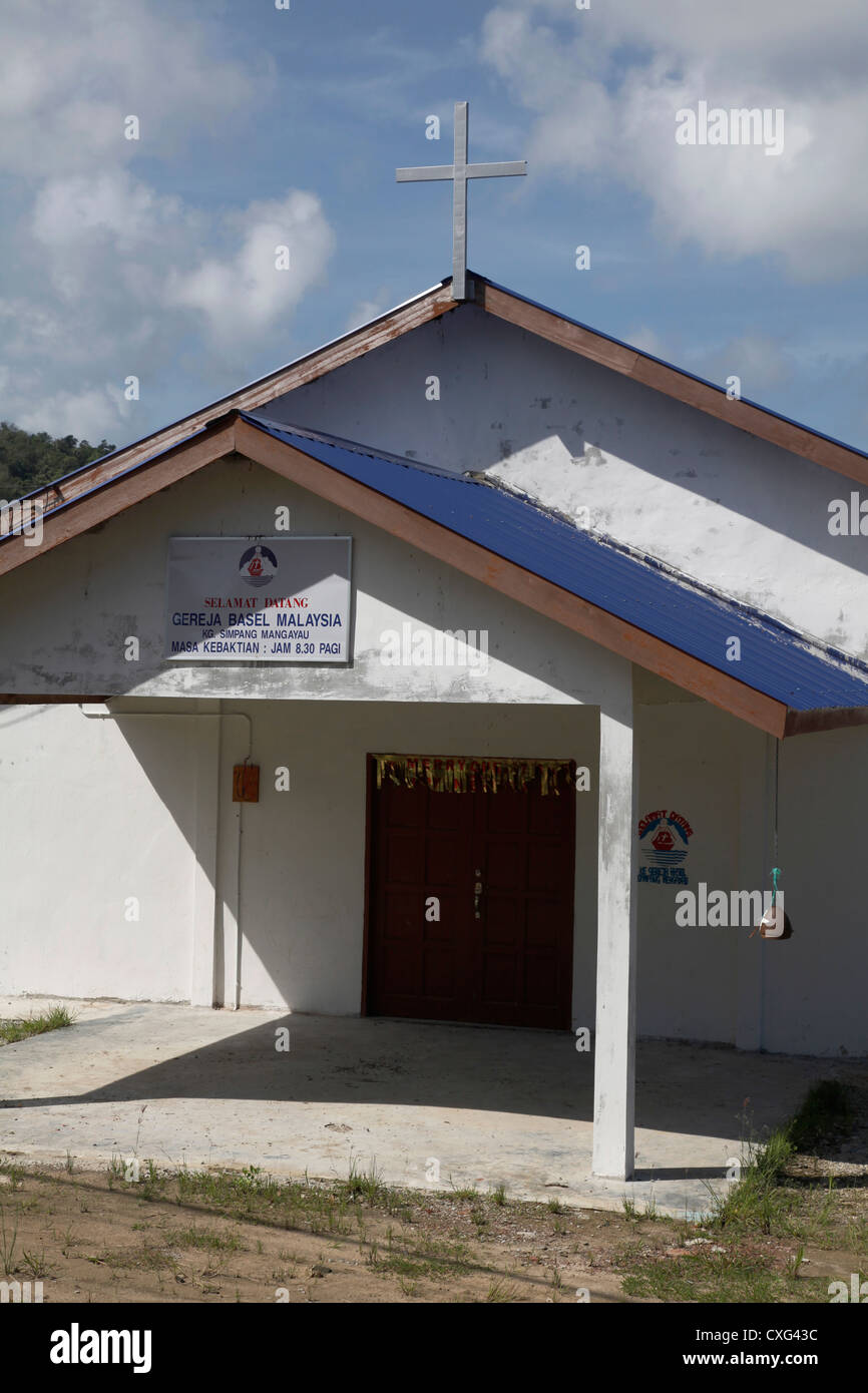 Christian church in Borneo, Malaysia Stock Photo - Alamy