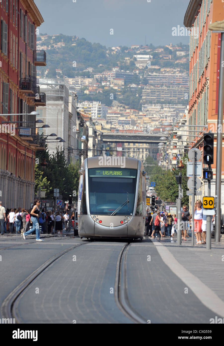 Tram nice france trams hi-res stock photography and images - Alamy