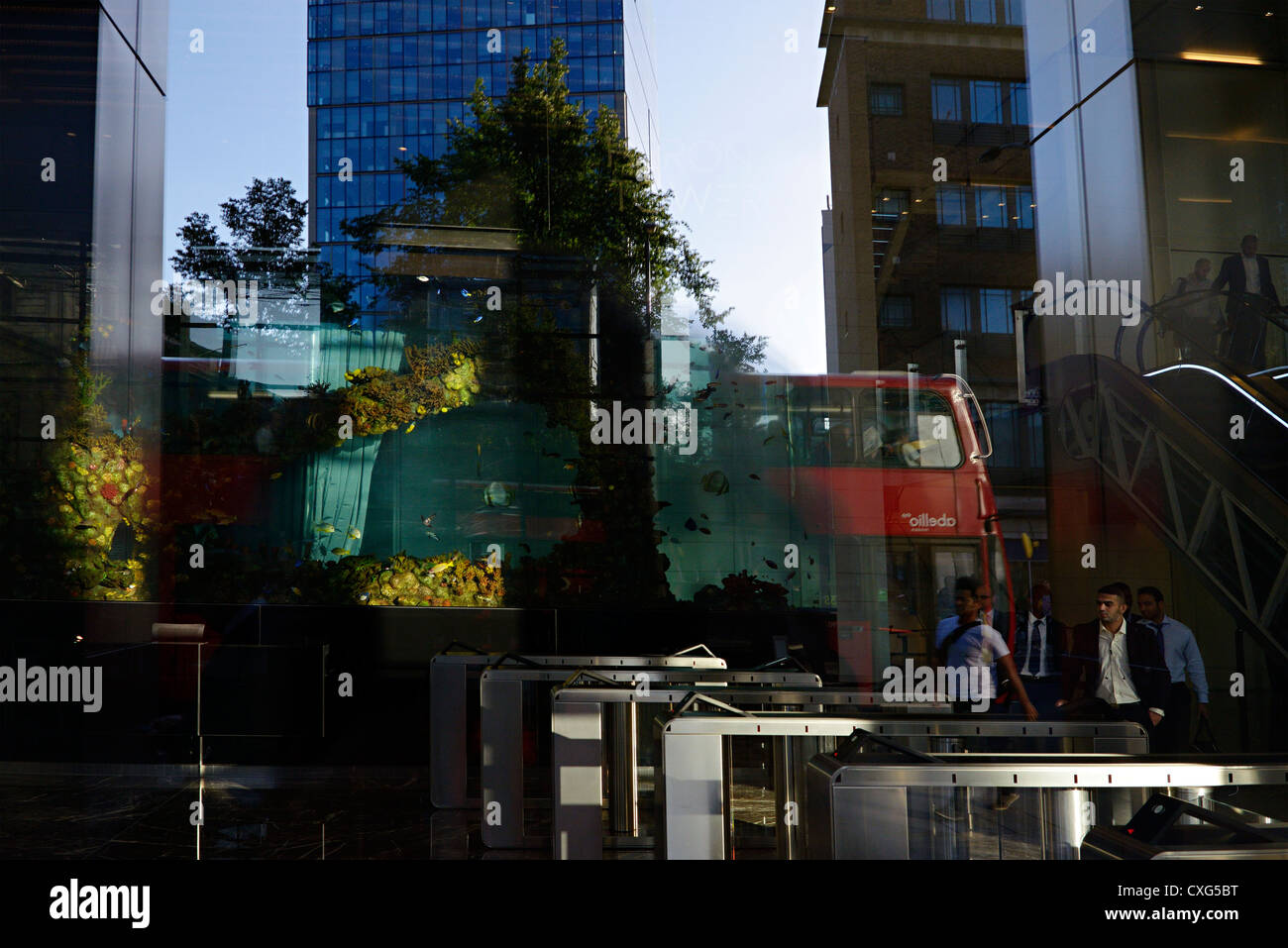 city of london reflection Stock Photo - Alamy