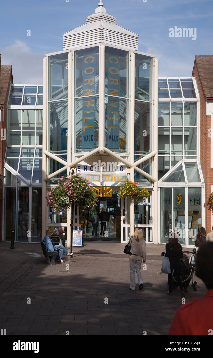 Cornhill shopping centre Bury St Edmunds Suffolk England Stock Photo ...