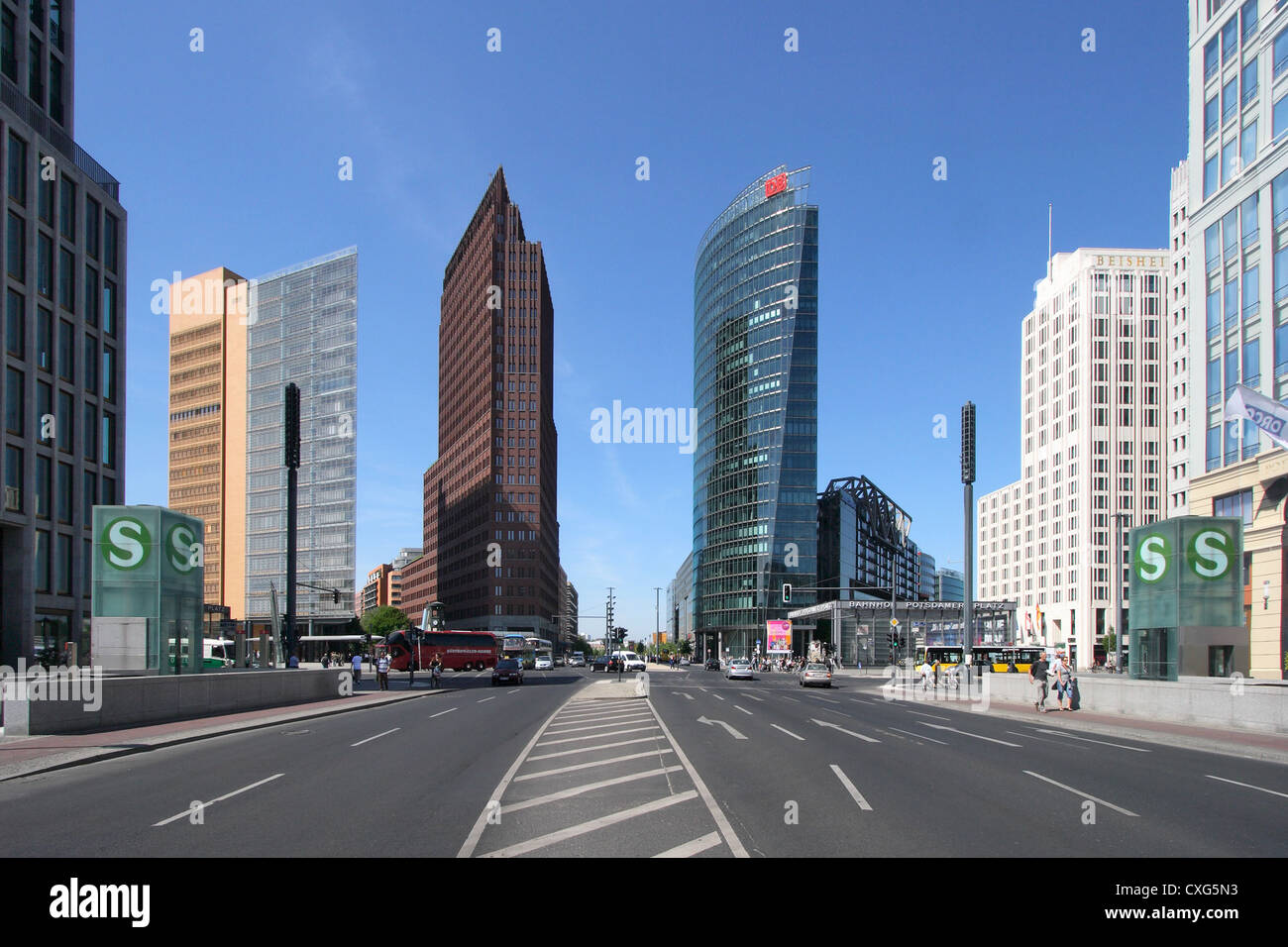 Berlin, end buildings at Potsdamer Platz Stock Photo - Alamy