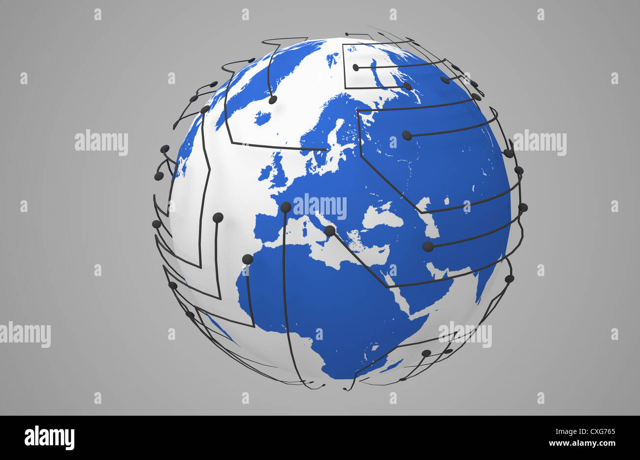 Globe Circuit Board High Resolution Stock Photography and Images - Alamy