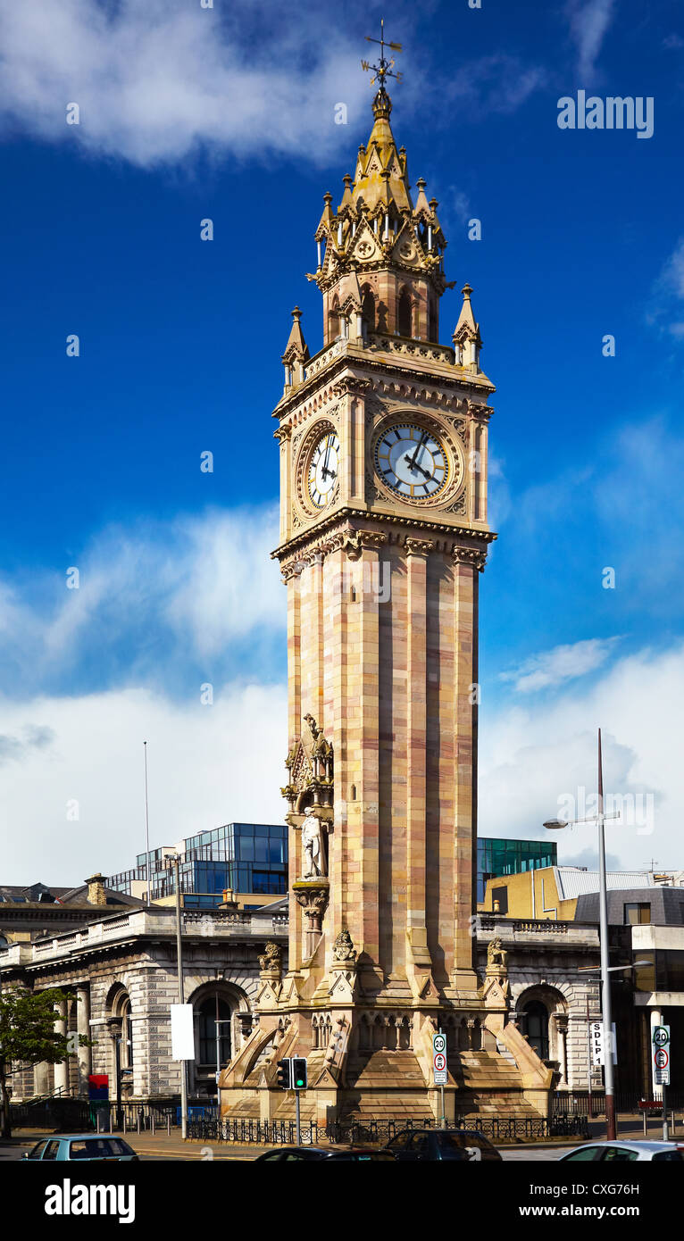 Belfast Albert Clock Stock Photo - Alamy
