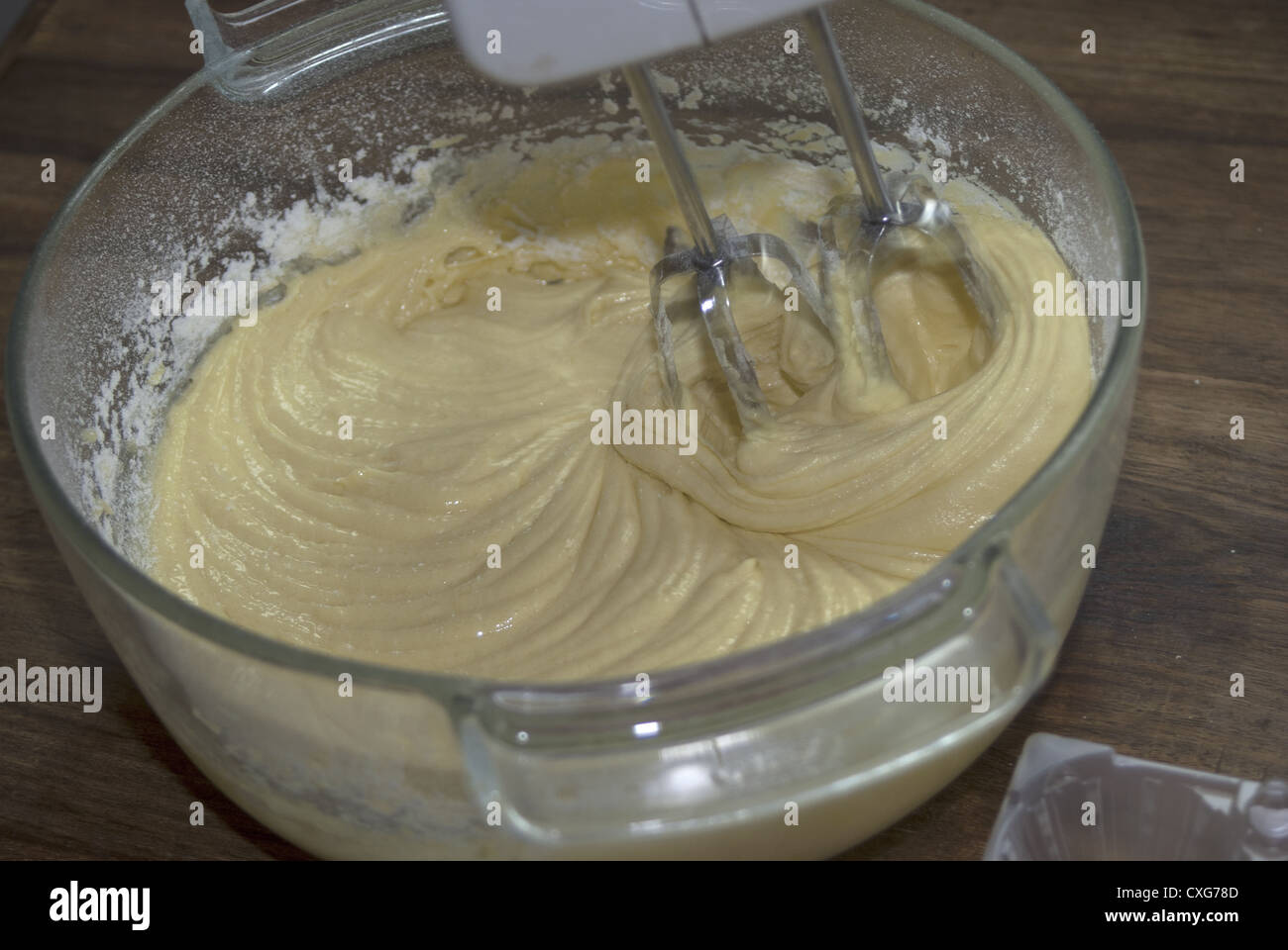 recipes and dishes:preparation of a cake Stock Photo - Alamy