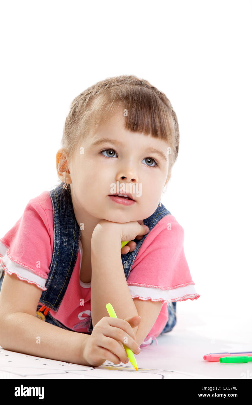 Child draw hi-res stock photography and images - Alamy