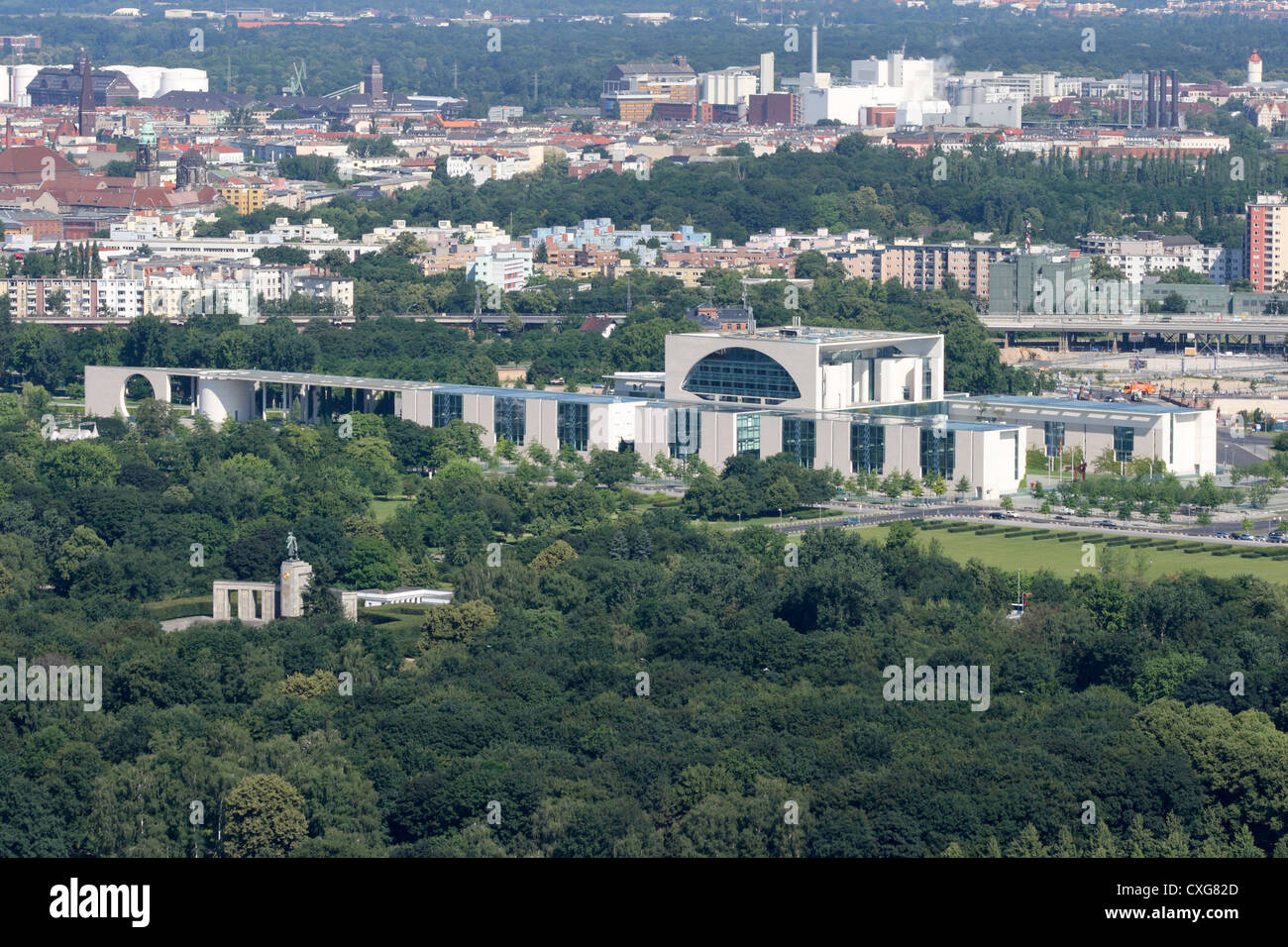 Aerial berlin chancellery hi-res stock photography and images - Alamy