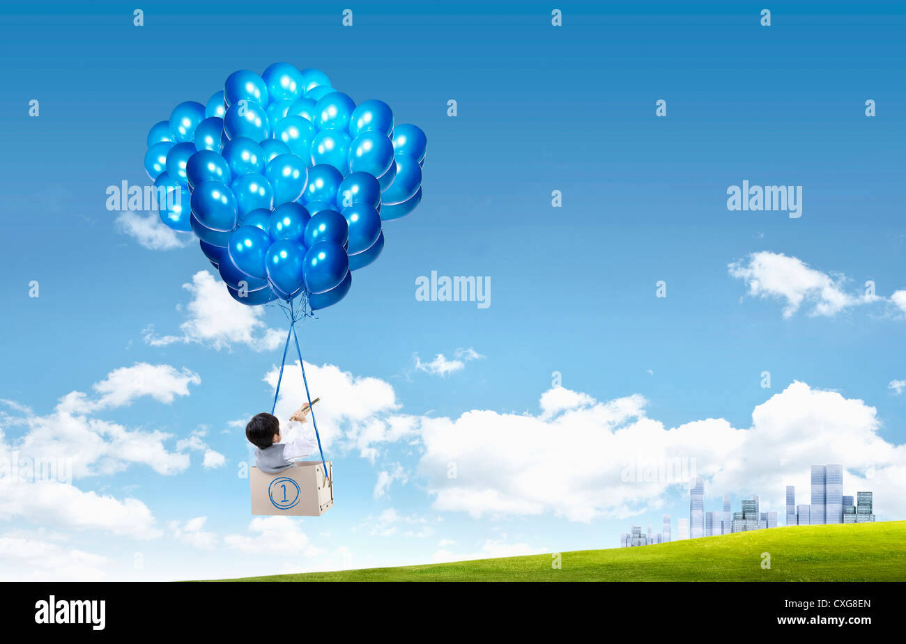 Balloon riding hi-res stock photography and images - Alamy