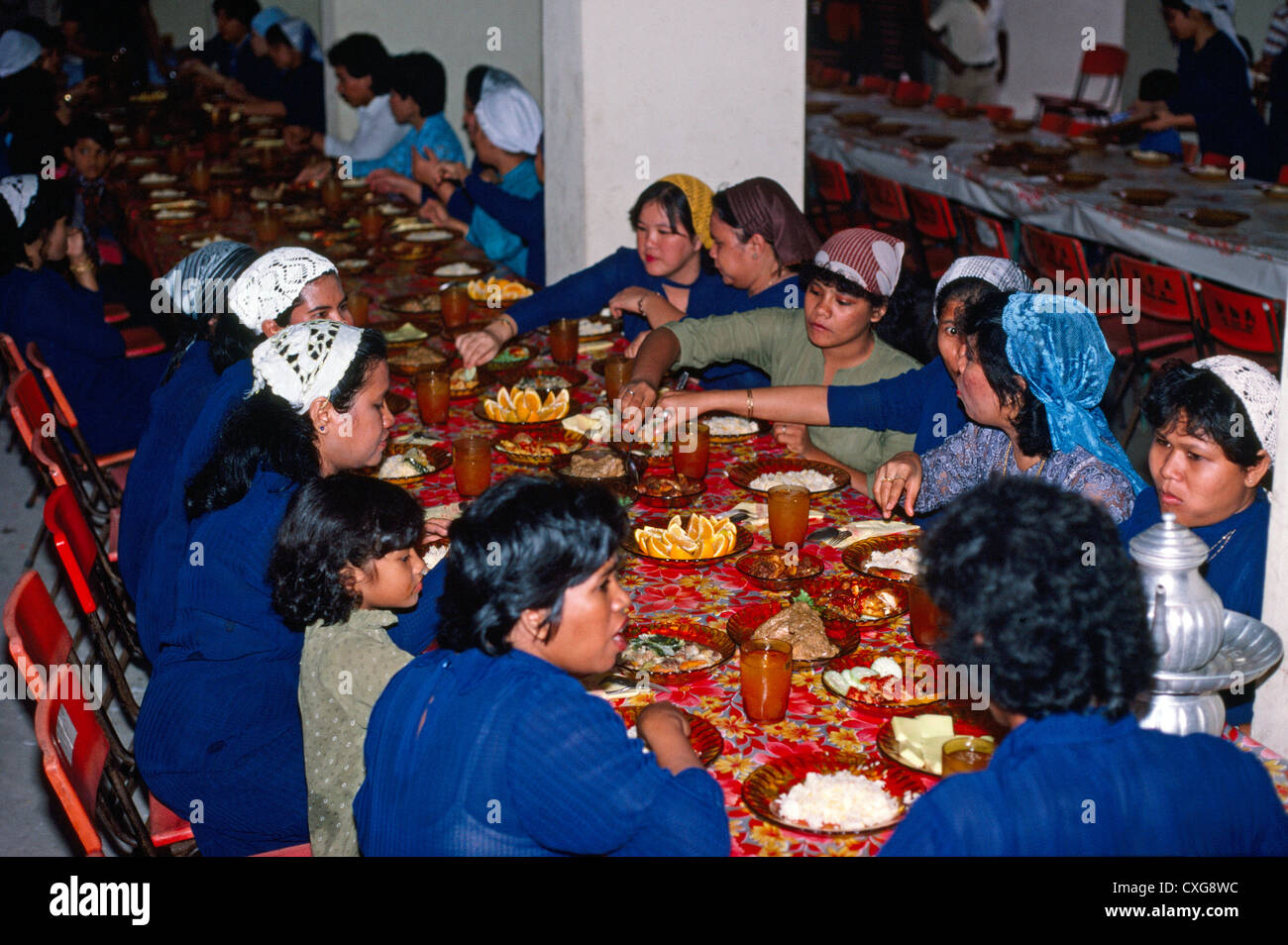 Malaysia People Eating Walima Meal Muslim Feast After Wedding Stock ...
