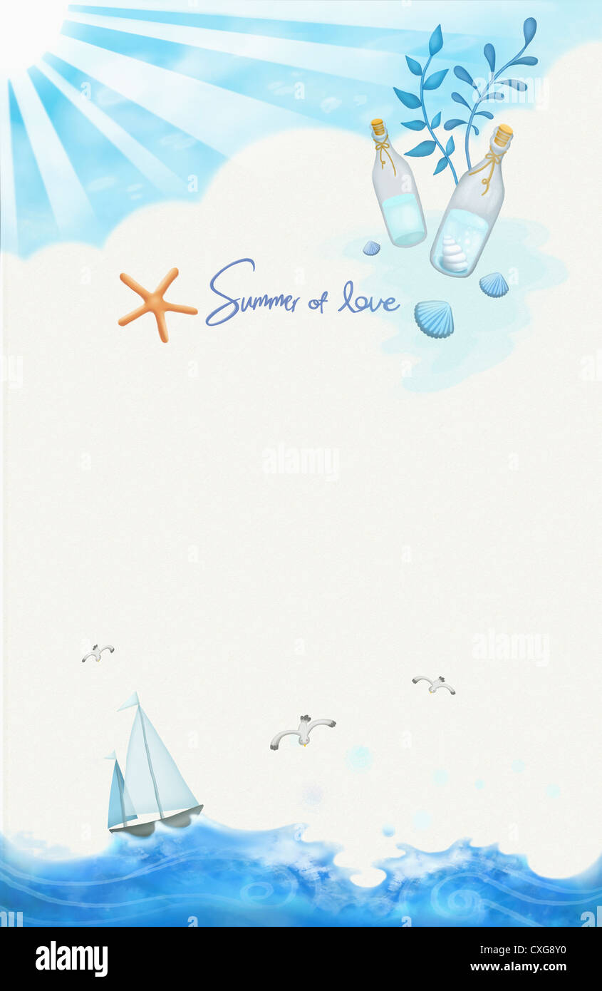 summer sea background Stock Photo - Alamy