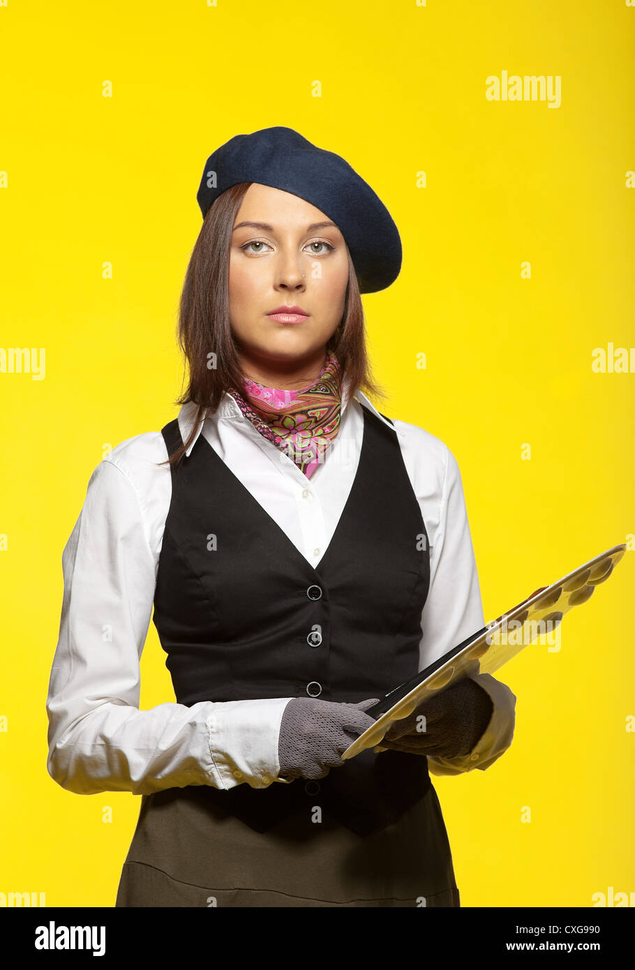 Young artist retro style portrait Stock Photo - Alamy