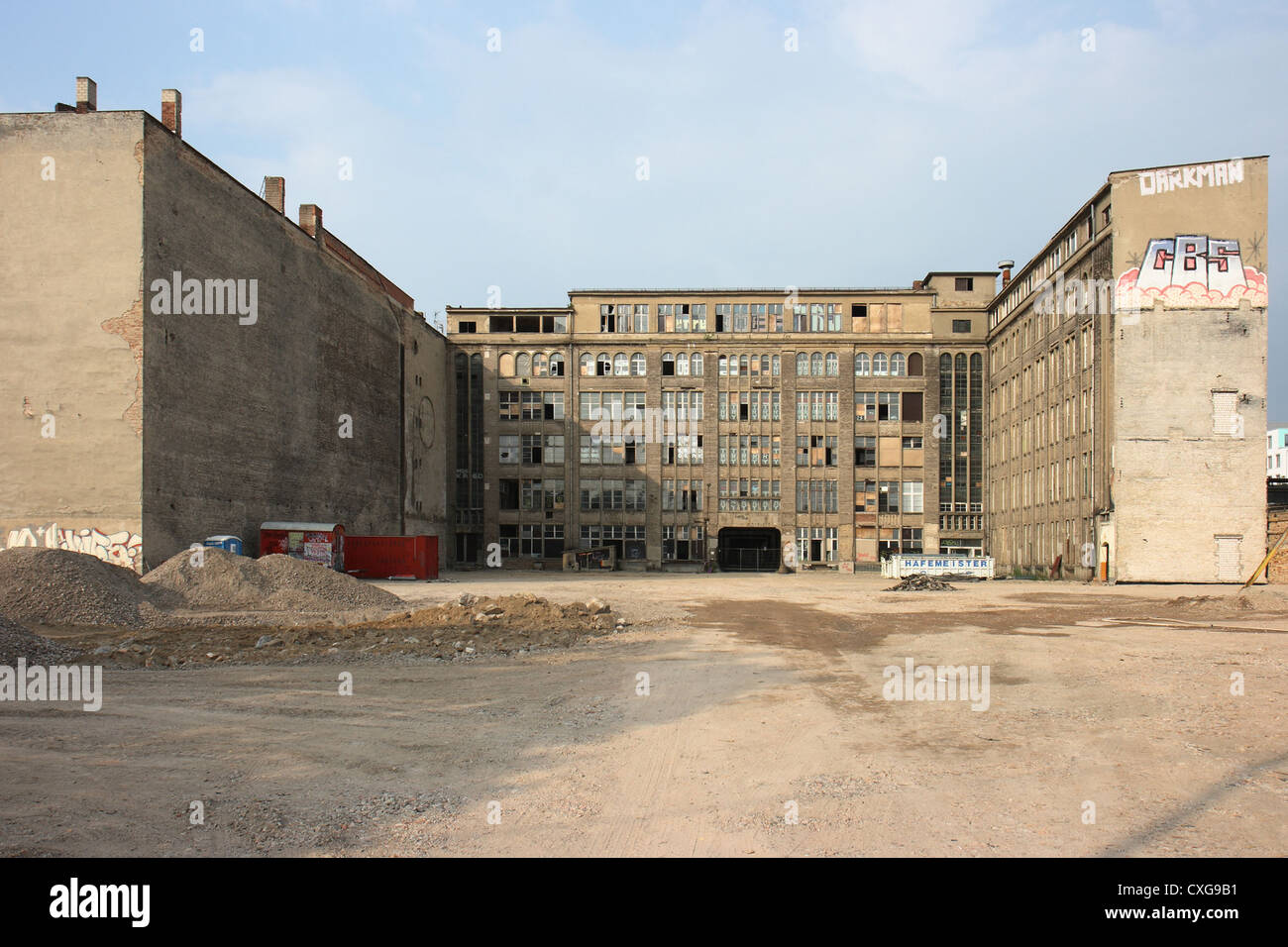 Berlin, old, run-down industrial complex Stock Photo - Alamy
