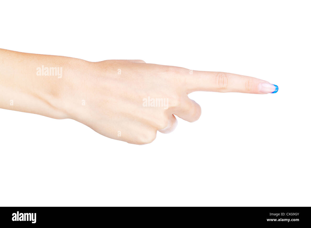hand showing direction Stock Photo - Alamy