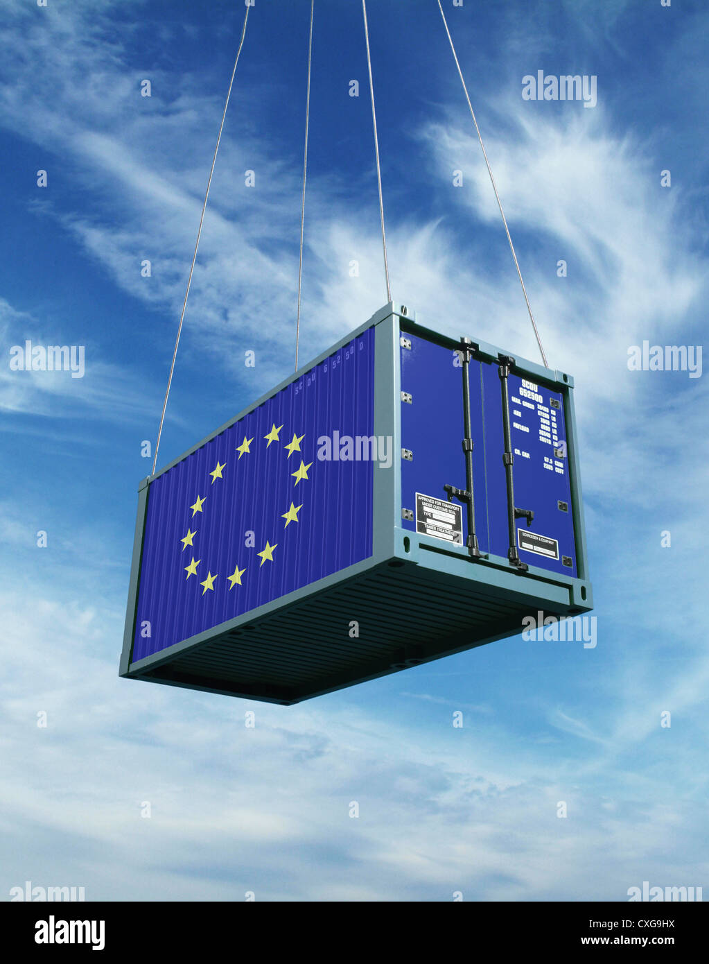 European union flag cargo hi-res stock photography and images - Alamy
