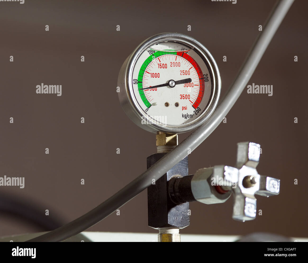 Green line pressure water meter hi-res stock photography and images - Alamy