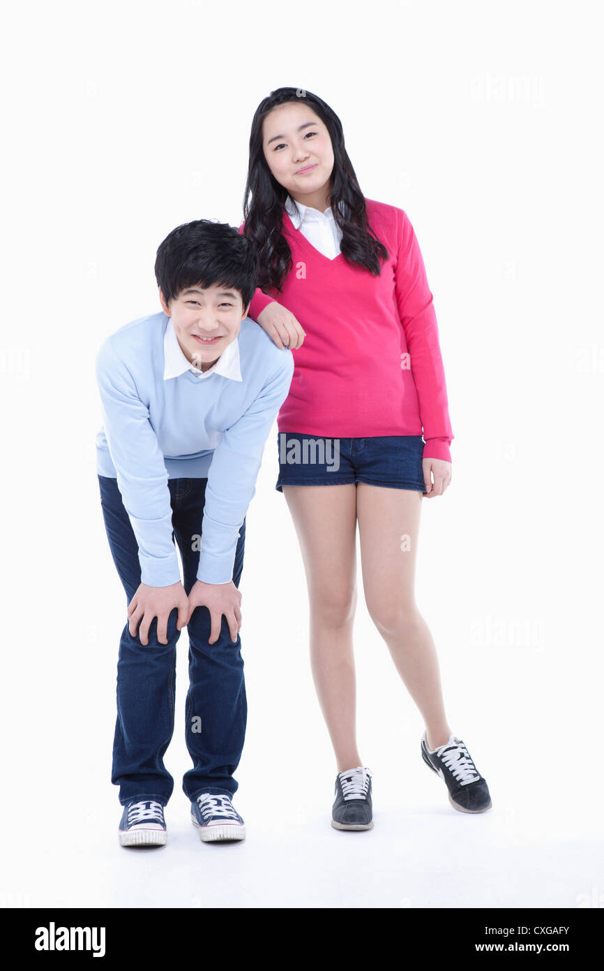 a couple of students standing together Stock Photo - Alamy