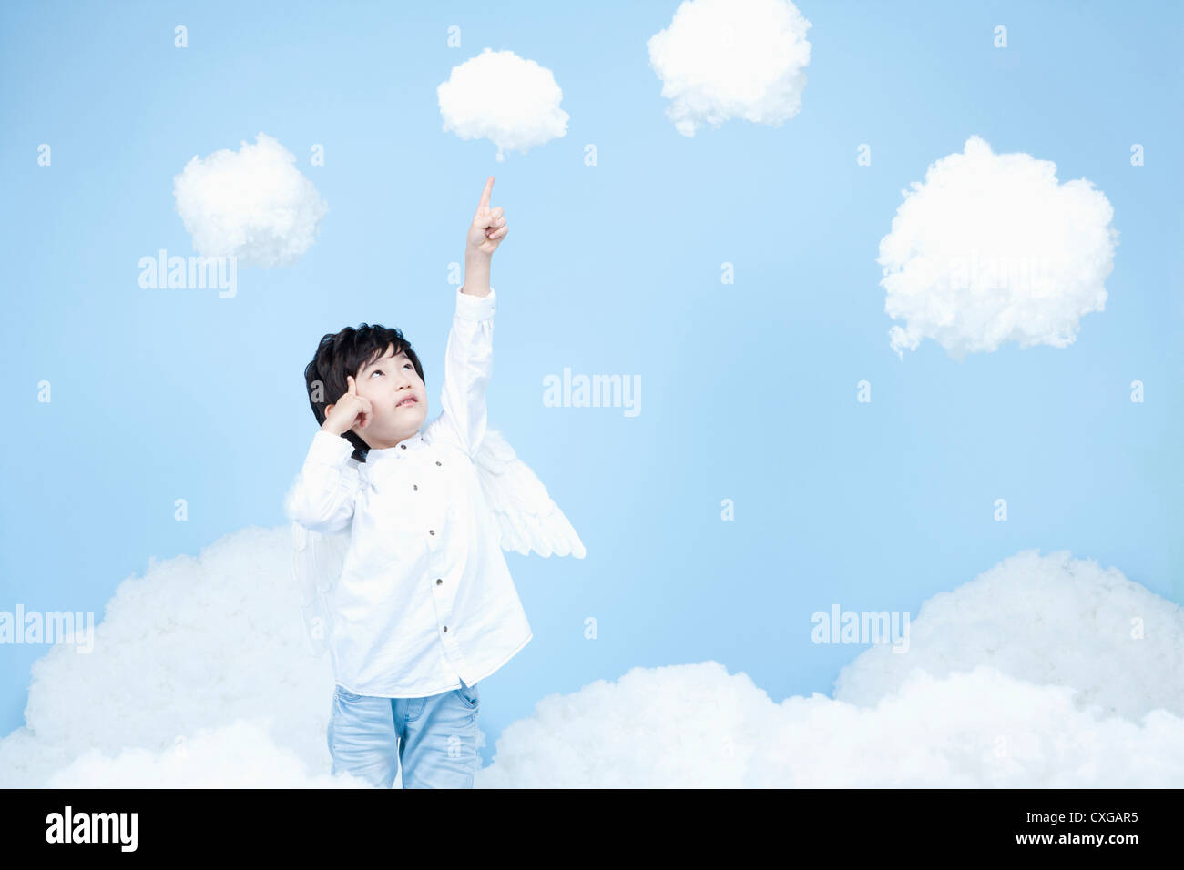 Angel directing hi-res stock photography and images - Alamy
