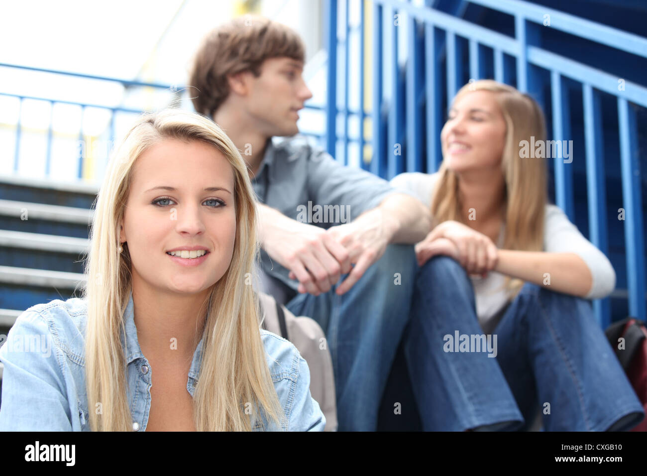 Happy group diverse teens kids hi-res stock photography and images - Alamy