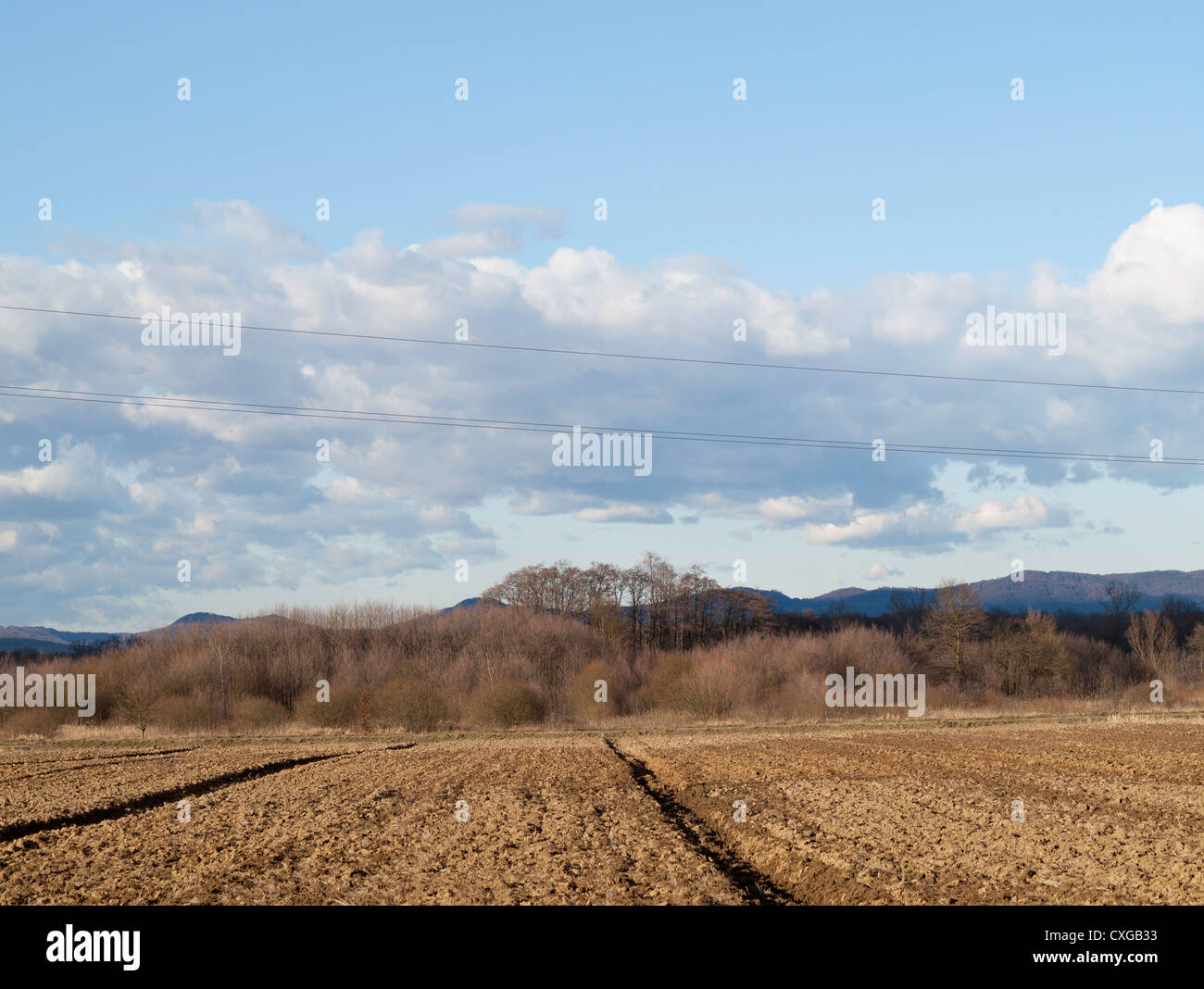 Landscape image of Dugo Selo, Croatia surroundings Stock Photo - Alamy