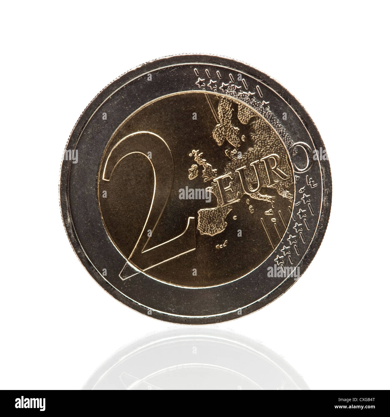 Two Euro Coin Stock Photo - Alamy