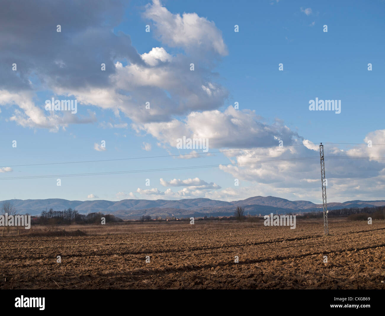Landscapes image of Dugo Selo, Croatia surroundings Stock Photo - Alamy