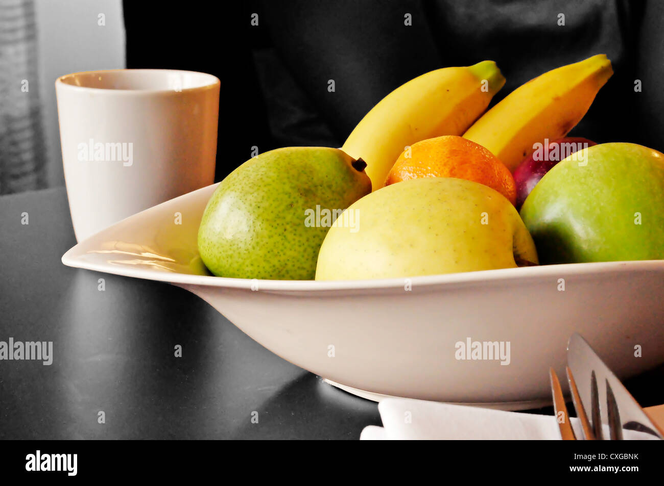 fruits bucket and tea mug,Poona, maharashtra, India Stock Photo - Alamy