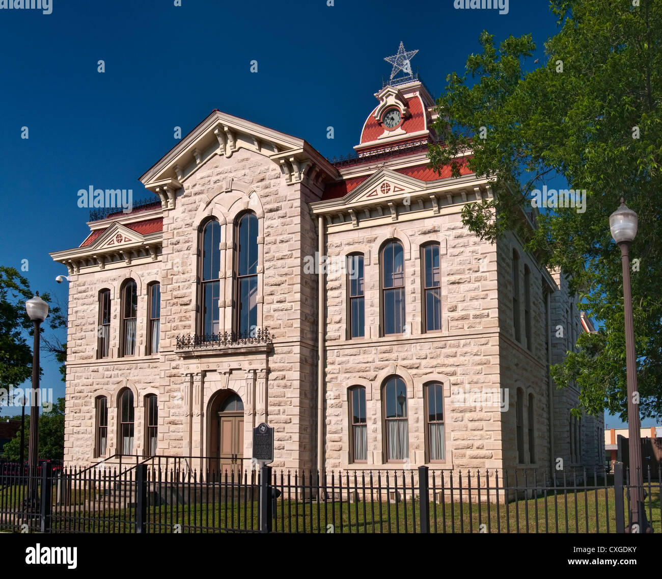 Lampasas County Courthouse, built 1884, Italianate style, in Lampasas ...