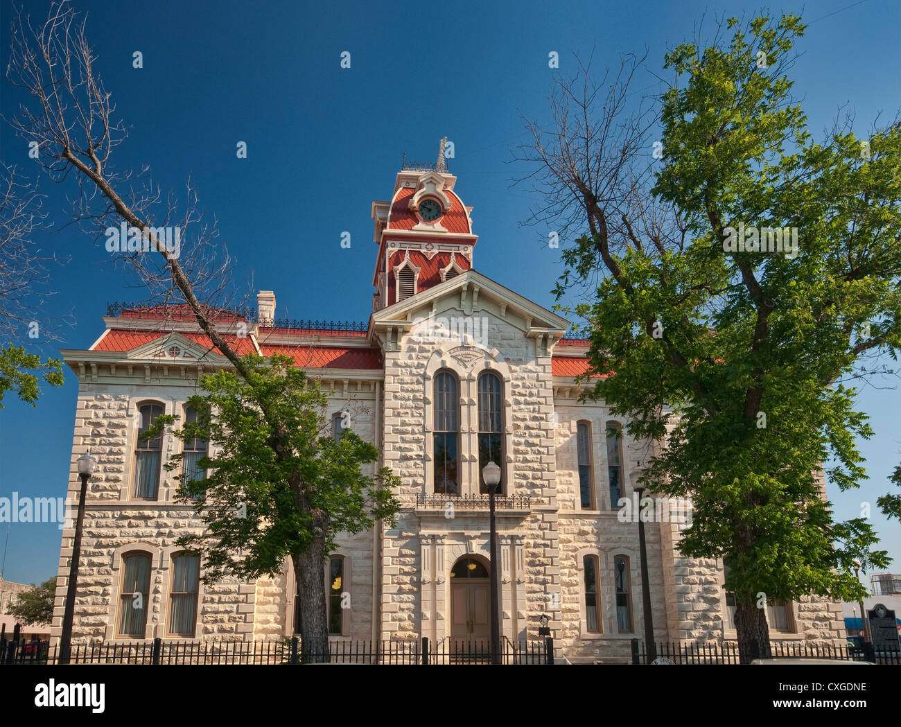 Lampasas County Courthouse, built 1884, Italianate style, in Lampasas ...