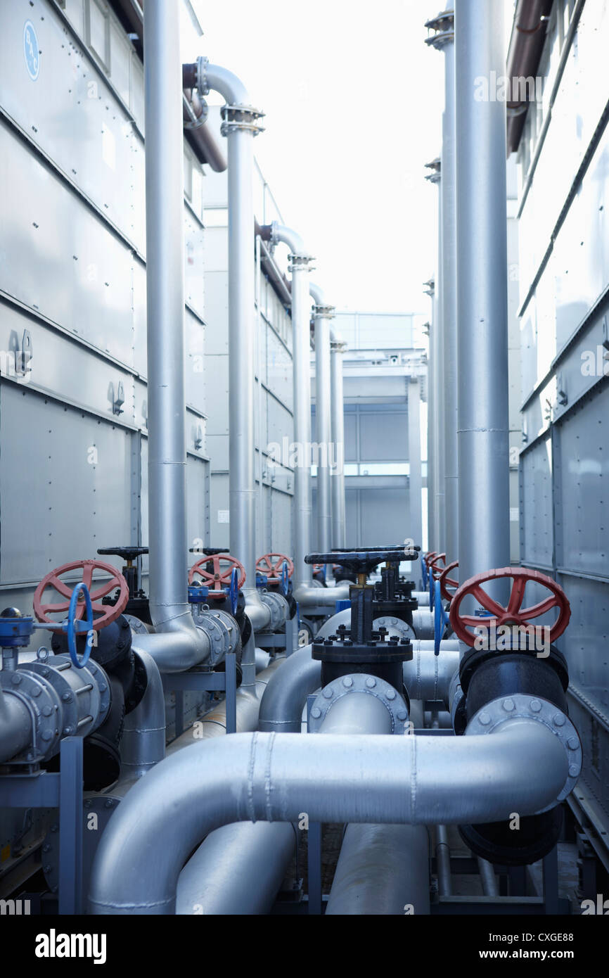 Picture of pipeline basement Stock Photo - Alamy