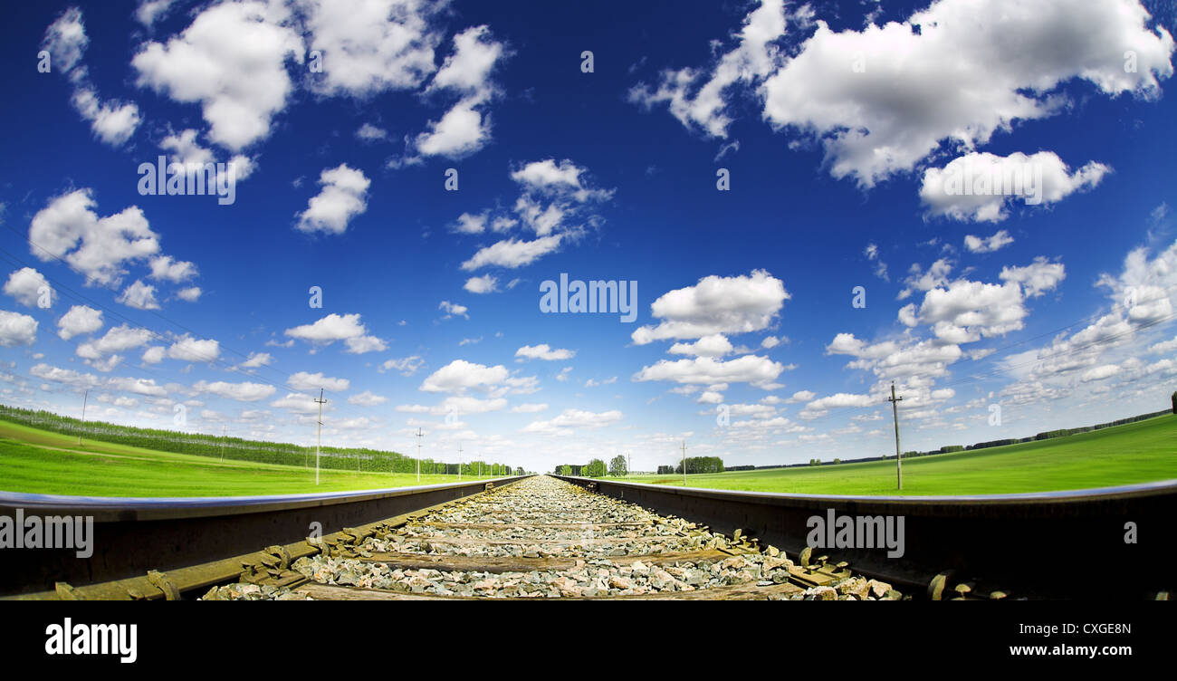 Landscape railroad hi-res stock photography and images - Alamy