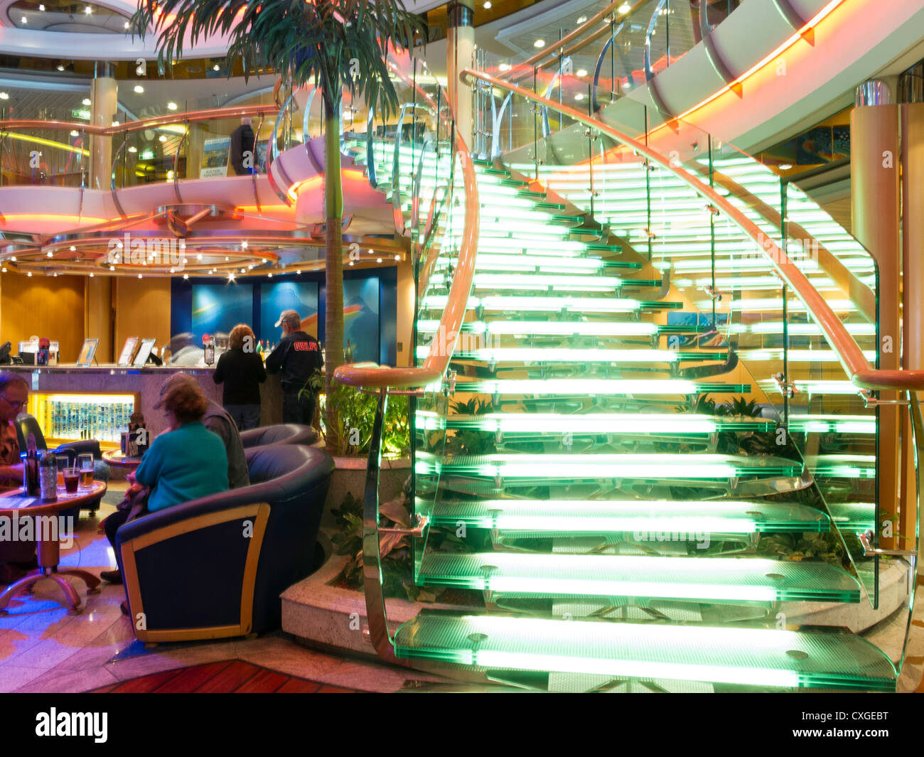 Ship interior staircase hi-res stock photography and images - Alamy