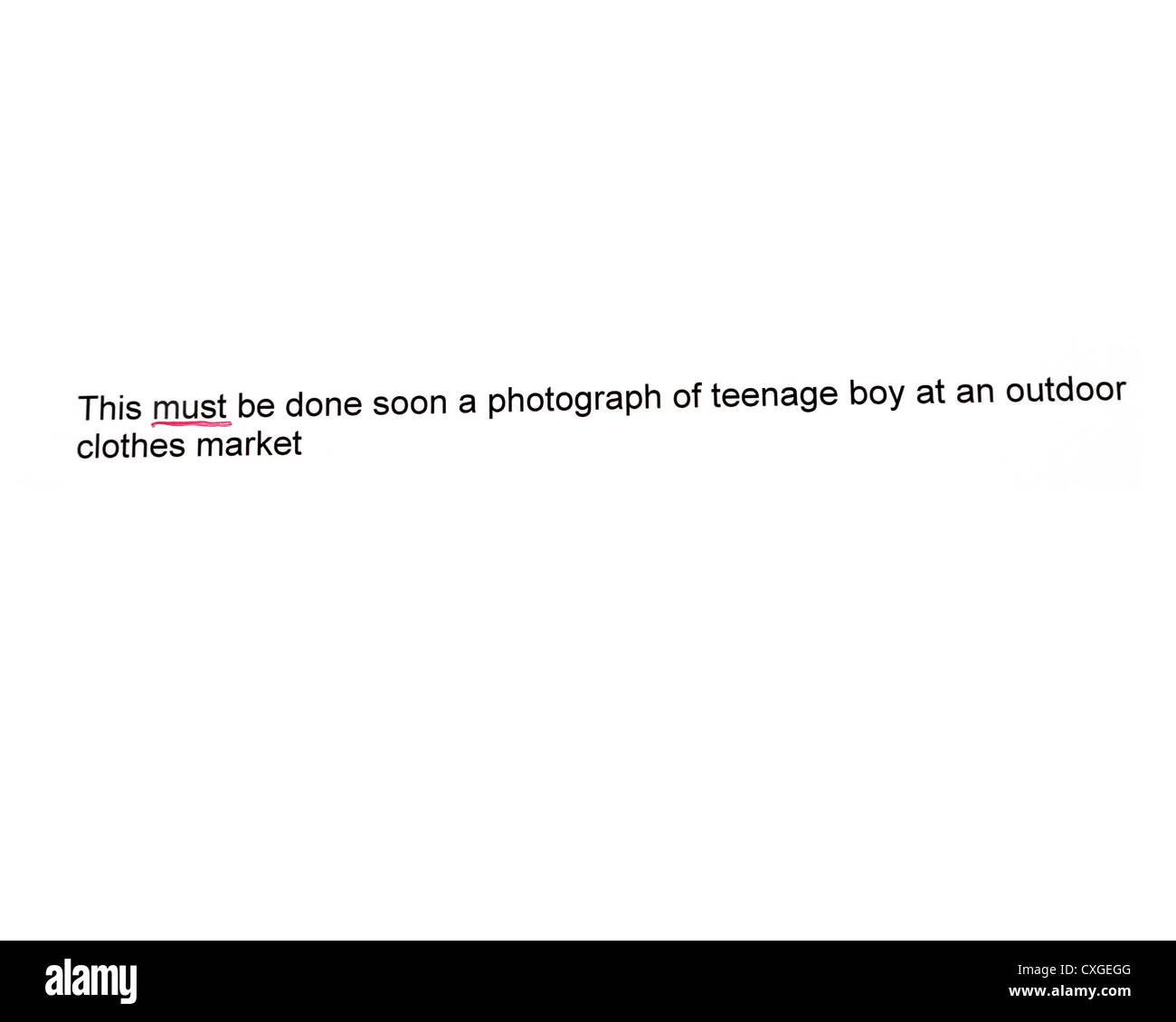 Underlined word hi-res stock photography and images - Alamy