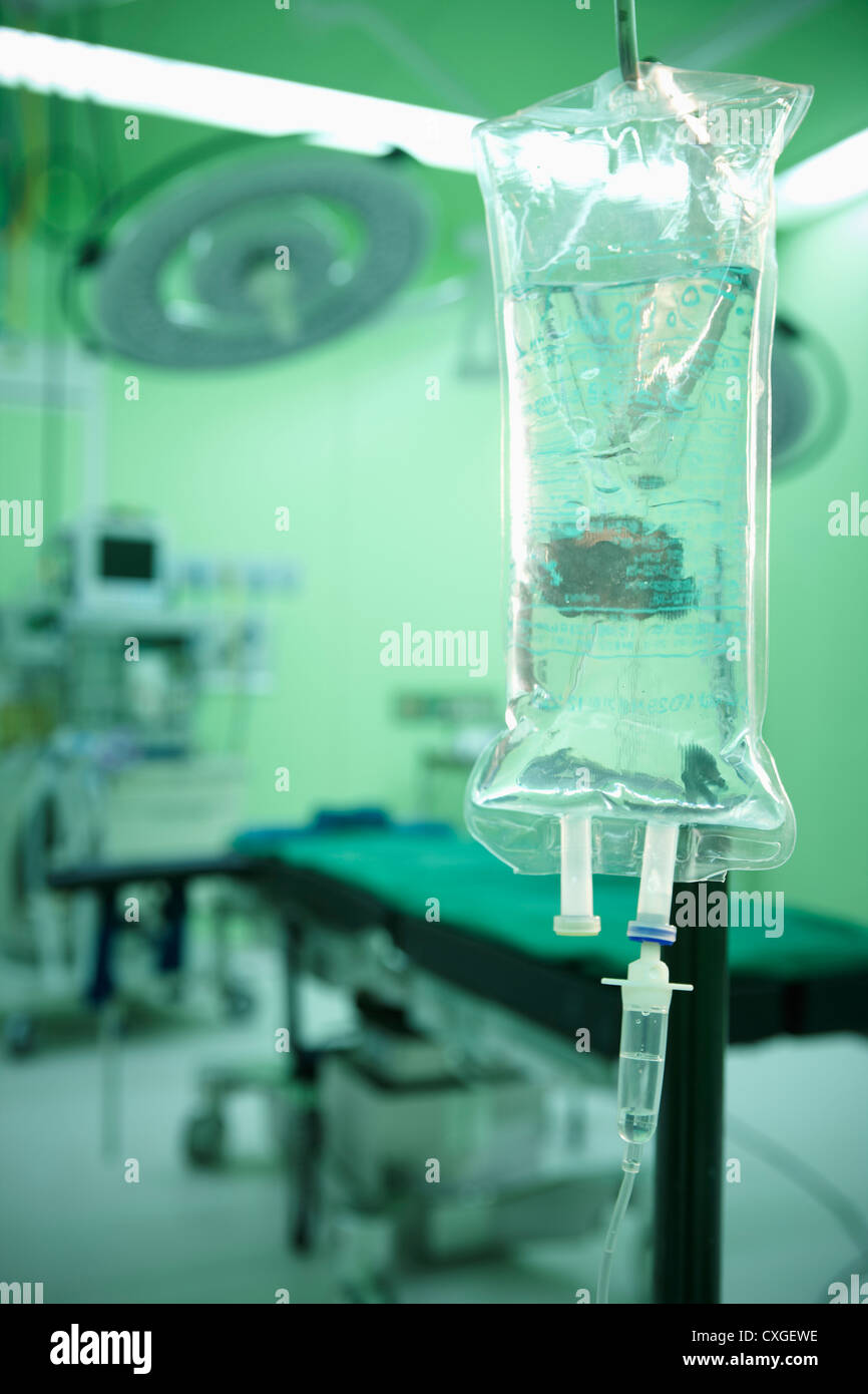 A picture of a IV bag in surgery room Stock Photo - Alamy