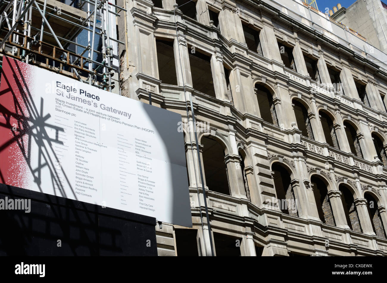 Eagle Place development, St James's, London, England Stock Photo - Alamy