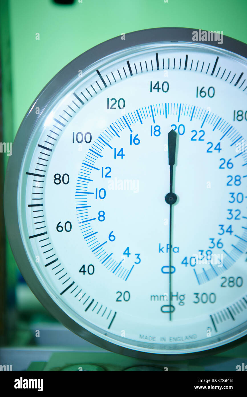 A picture of a pressure meter Stock Photo - Alamy