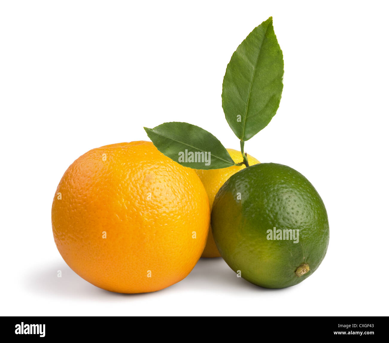 Three fruits Cut Out Stock Images & Pictures - Alamy