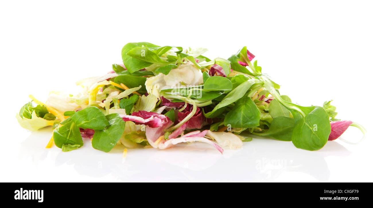 Pile of fresh lettuce isolated on white background Stock Photo - Alamy