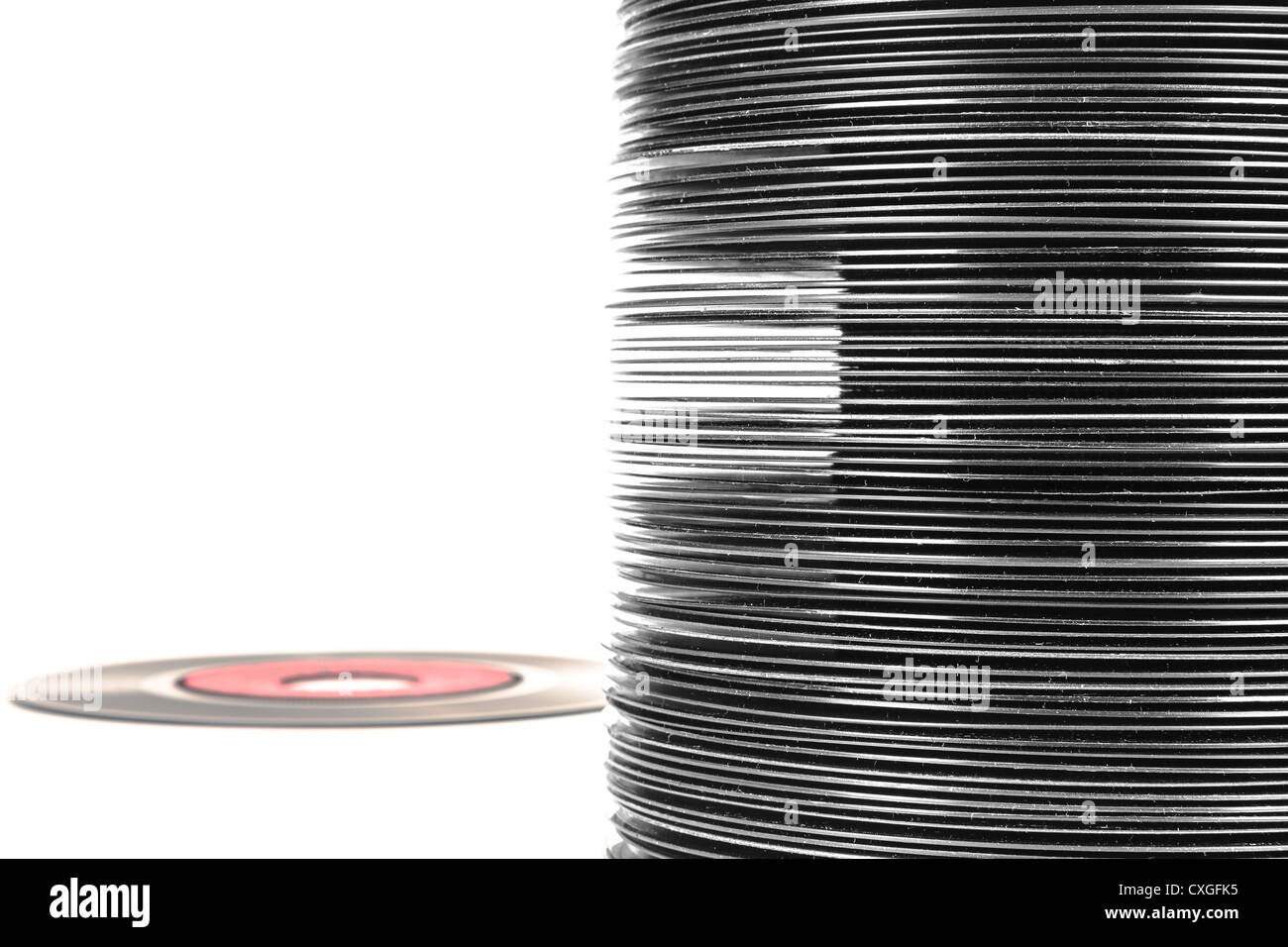 vinyl records pile Stock Photo - Alamy