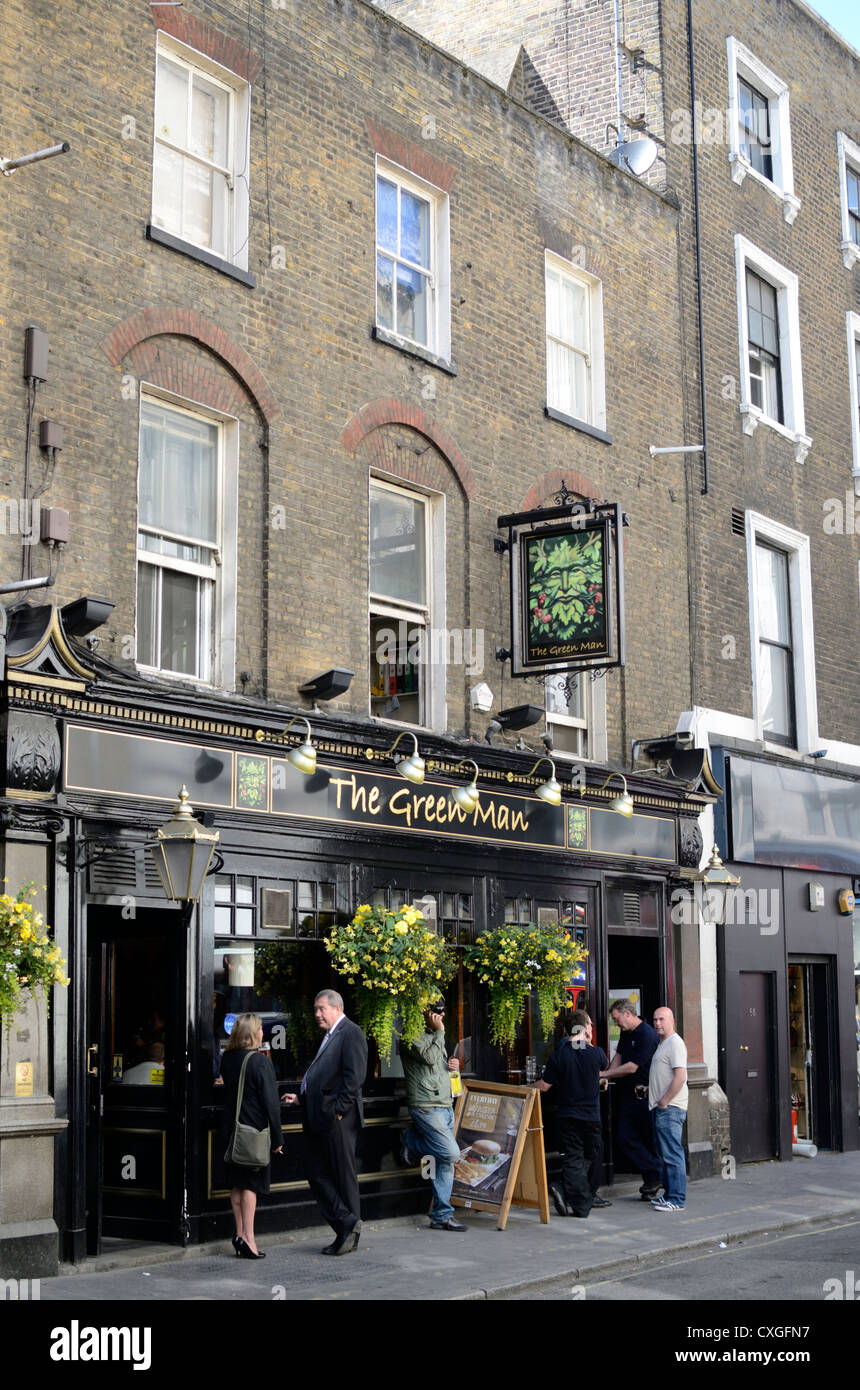 The Green Man pub in Berwick Street, Soho, London, England Stock Photo ...