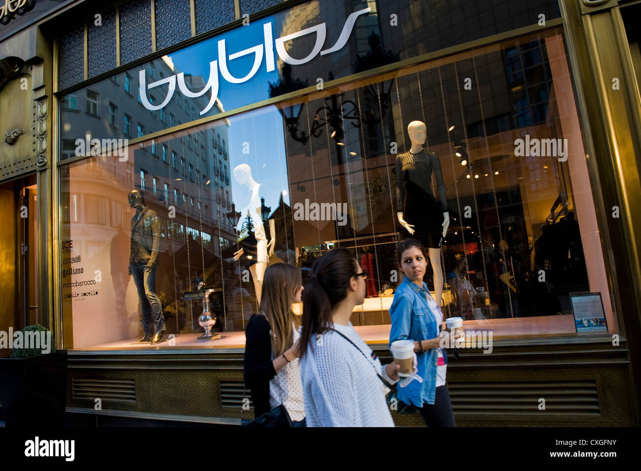 Hungary, Budapest, Biblos shop Stock Photo - Alamy