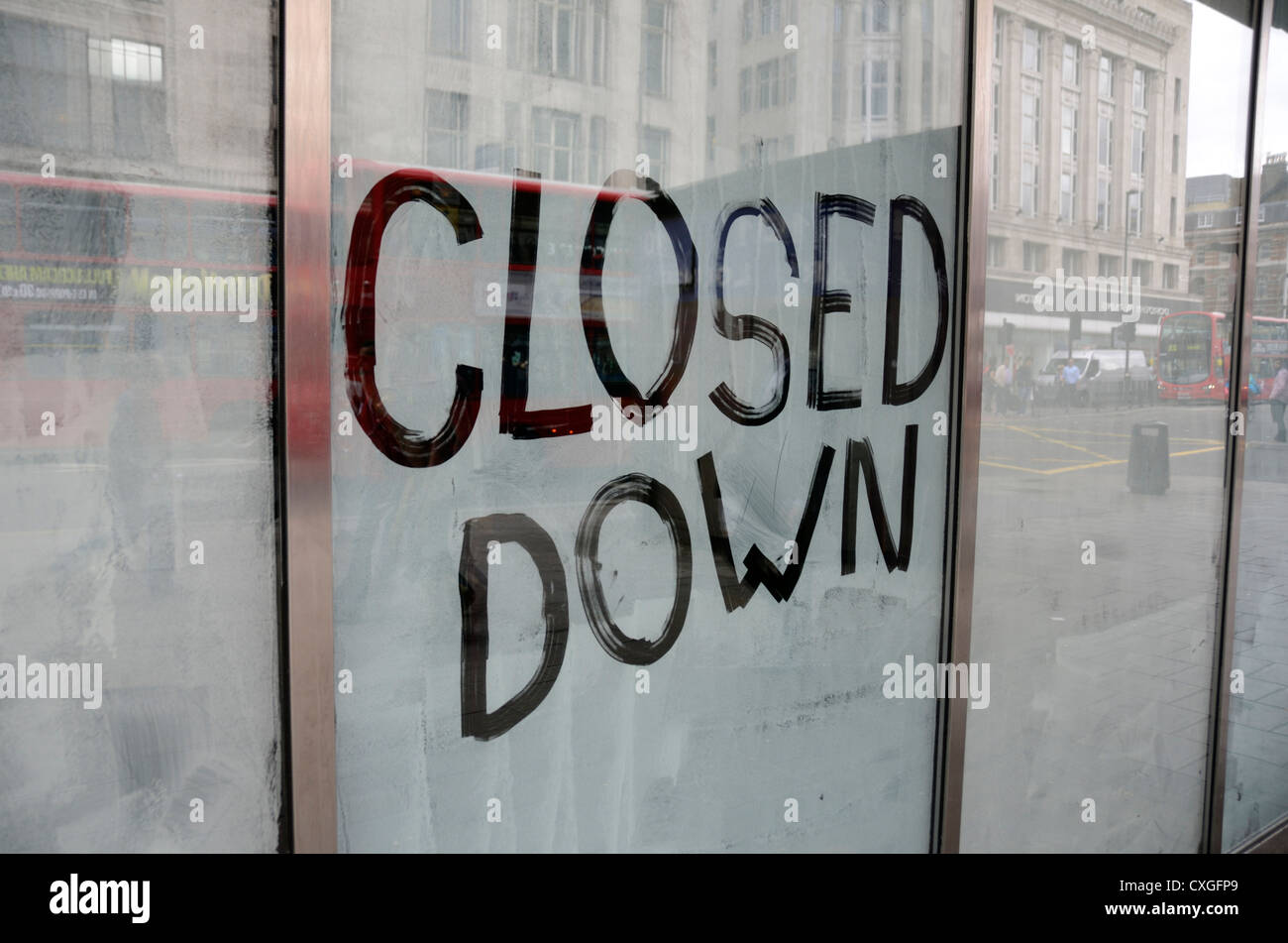 Down written hi-res stock photography and images - Alamy
