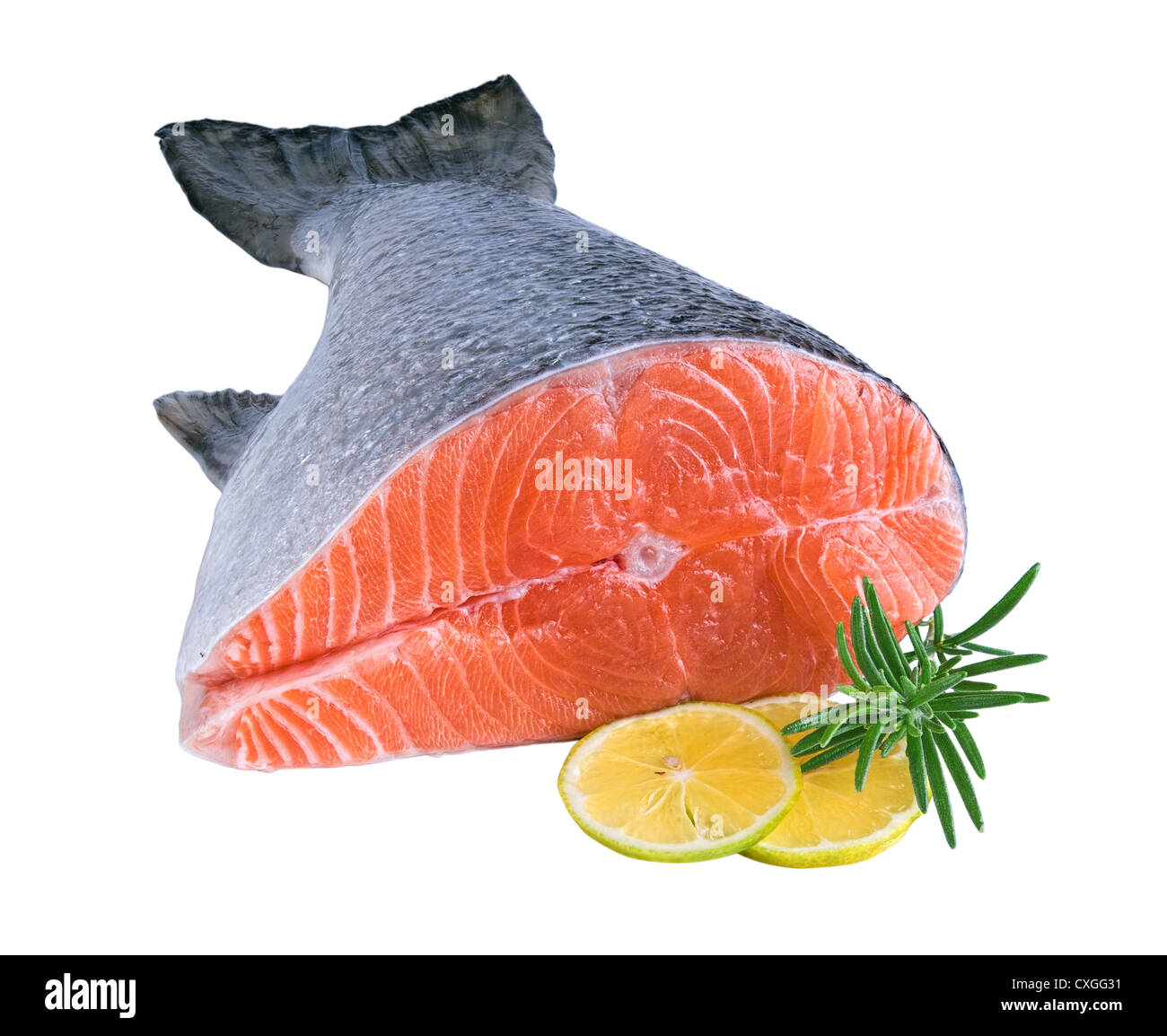Fresh raw salmon steak colorful hi-res stock photography and images - Alamy
