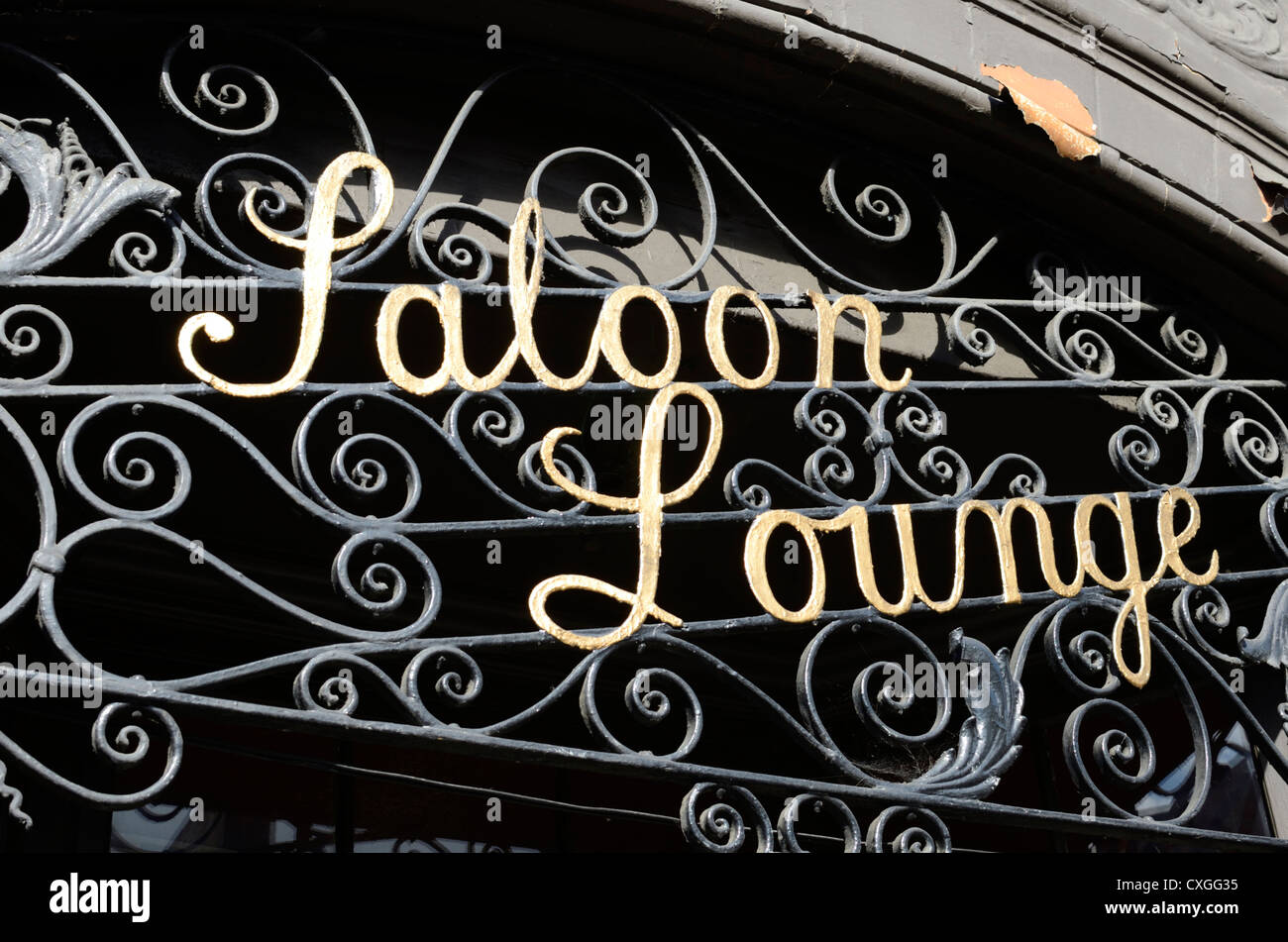 Wrought iron house sign hi-res stock photography and images - Alamy