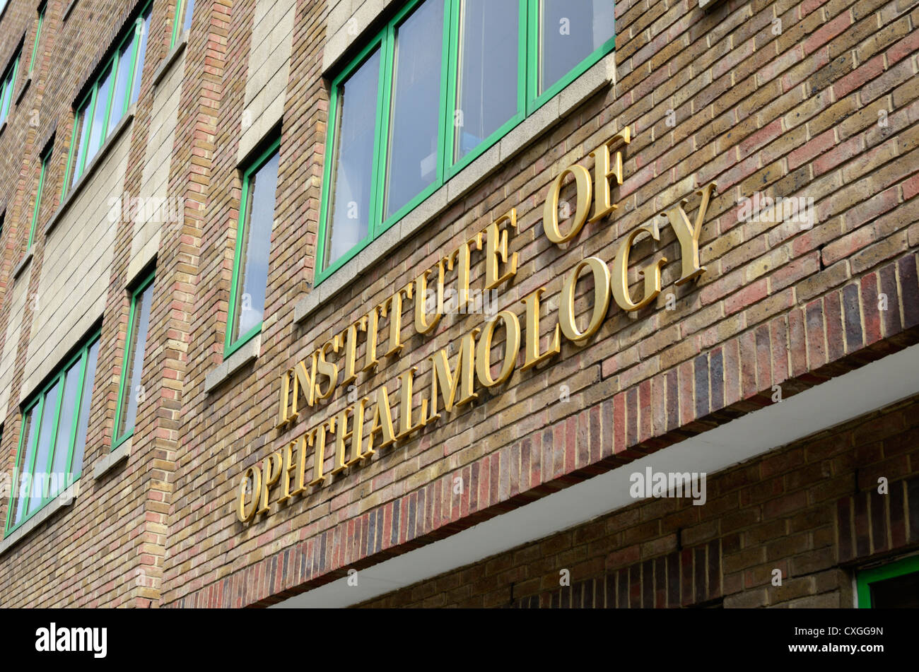 The Institute of Ophthalmology in Bath Street, London, England Stock ...