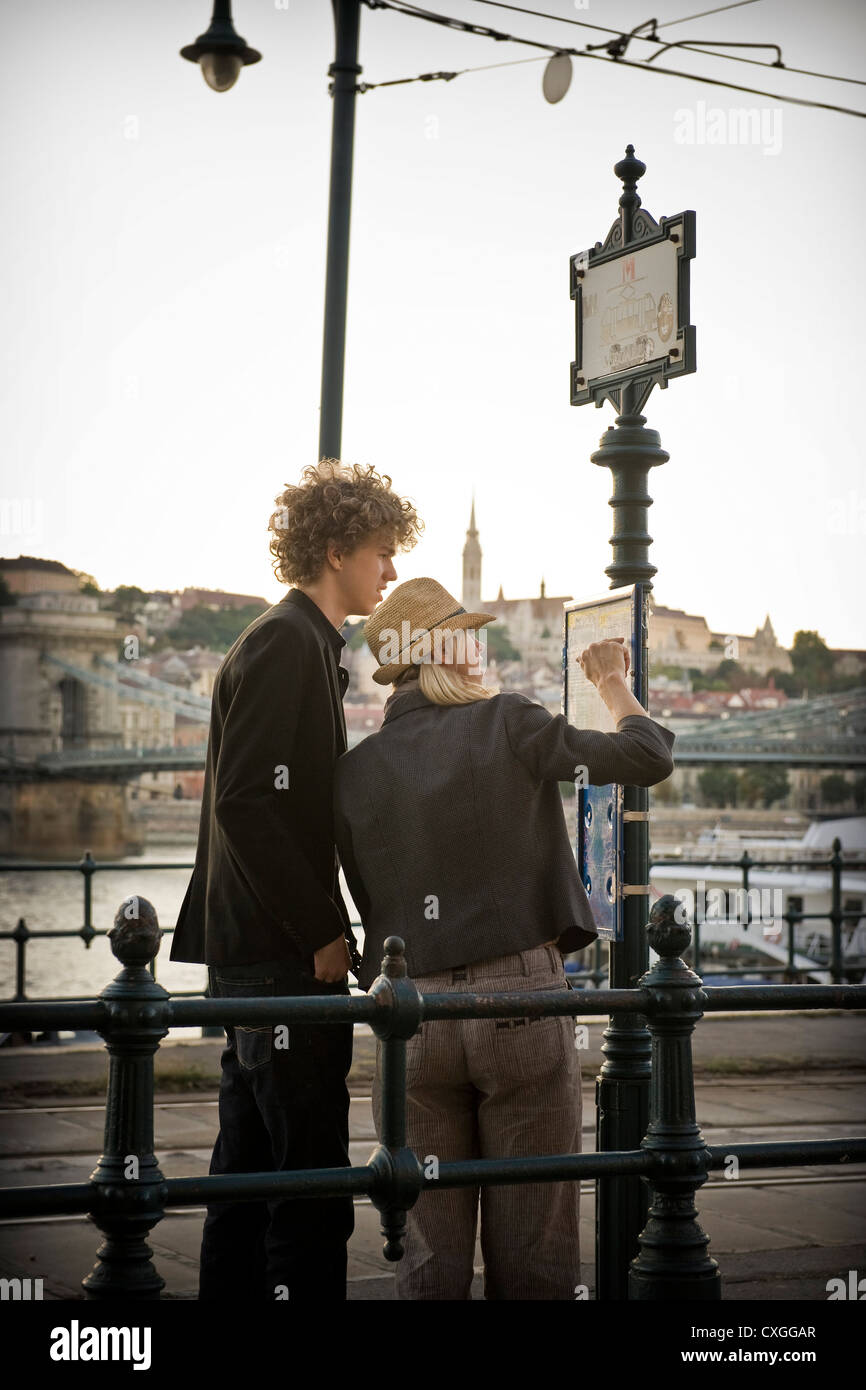 Hungary, Budapest, daily life, bus station Stock Photo - Alamy